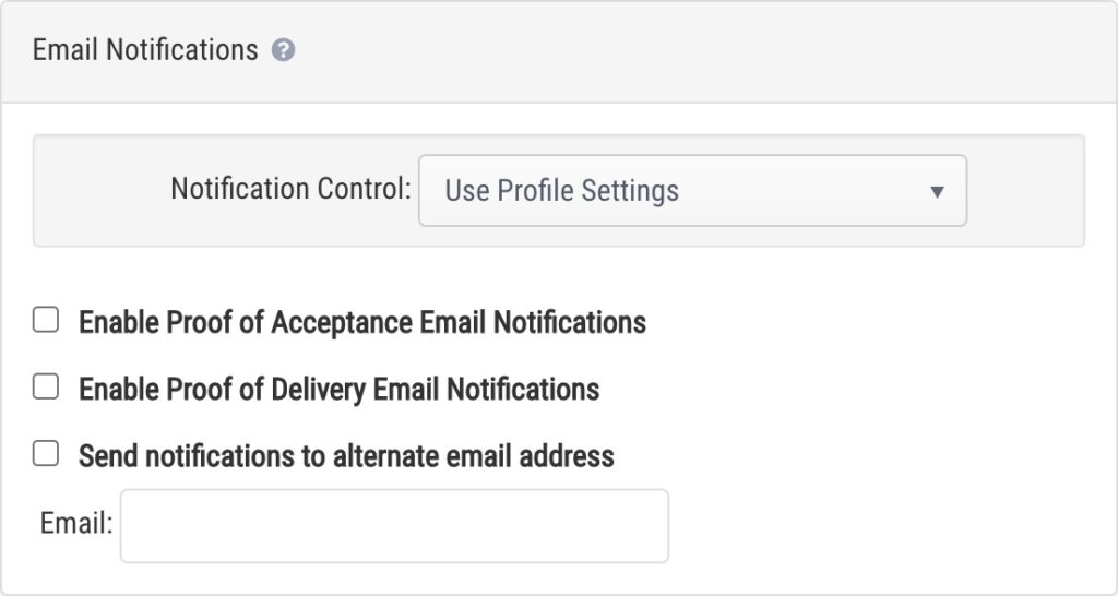 Mailing Profiles - ConnectSuite e-Certify
