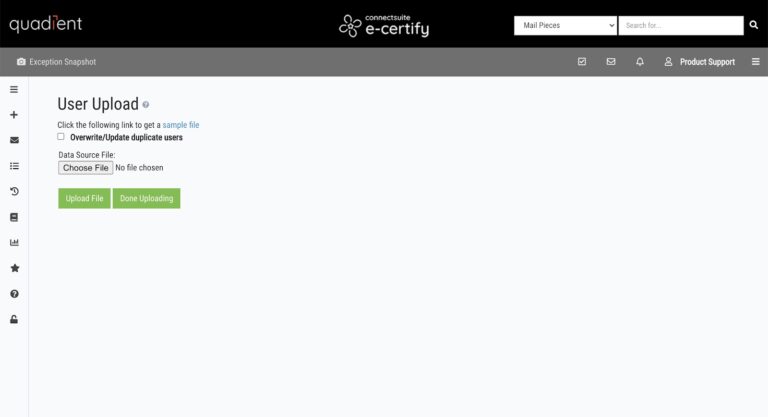 Users - ConnectSuite e-Certify