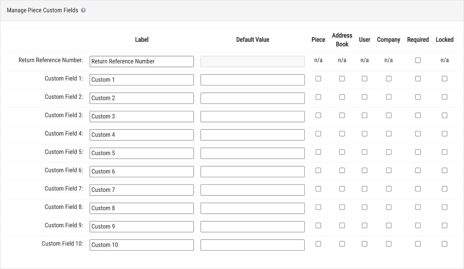 Custom Fields - ConnectSuite e-Certify