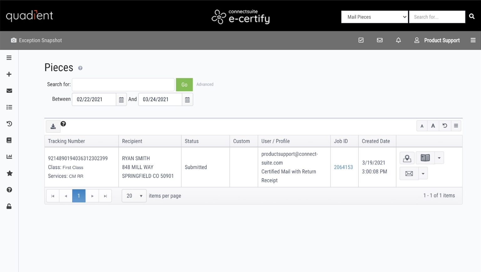 Getting Started - ConnectSuite e-Certify