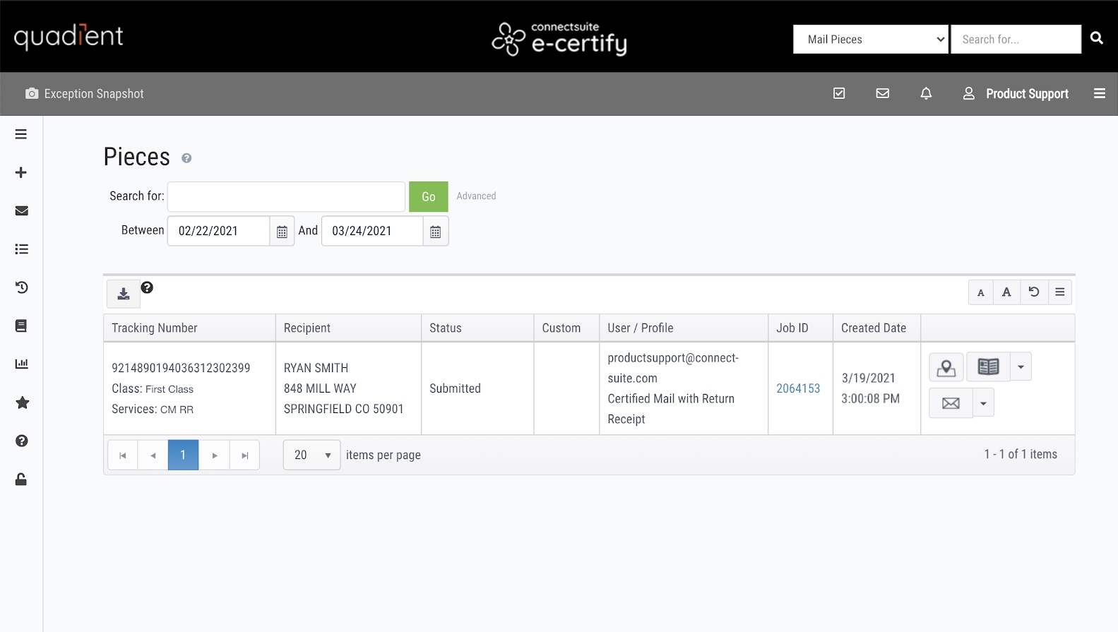 Getting Started - ConnectSuite e-Certify