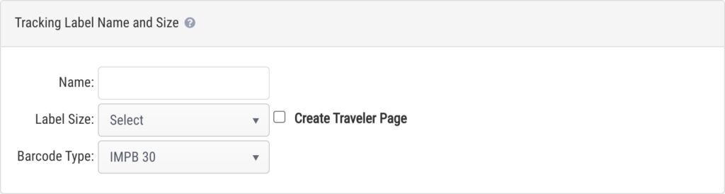 Tracking Labels - ConnectSuite e-Certify
