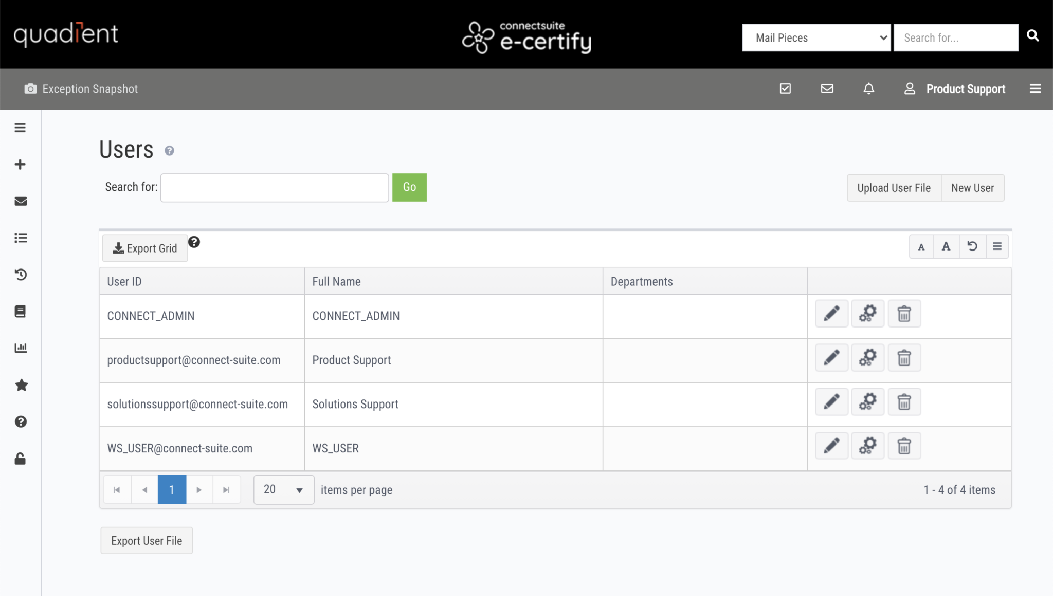 Getting Started - ConnectSuite e-Certify